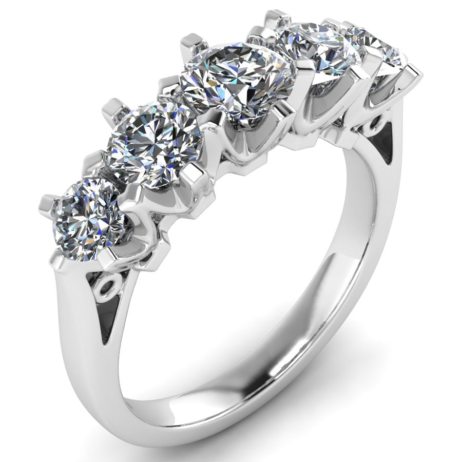 5 Stone Traditional Rex Ring — Vulcan Jewellery